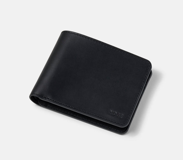 Midnight Black Ridge Billfold — 100% Leather Everyday Carry - Ridge EU