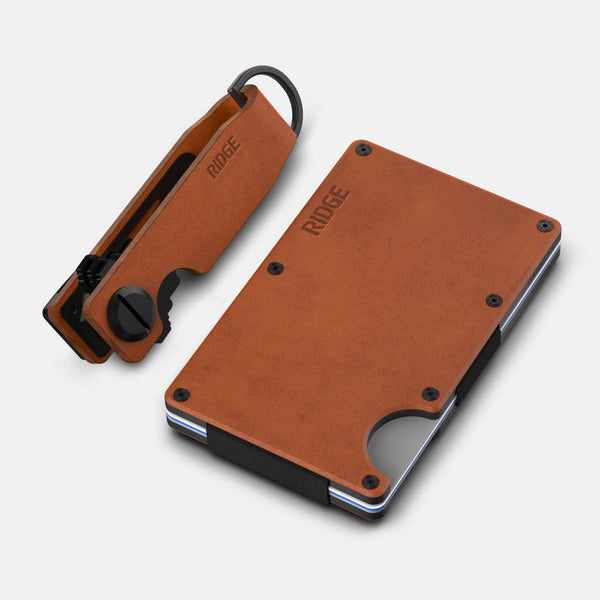 RIDGE | Wallet + KeyCase Kit - Tobacco Brown Leather - Ridge EU